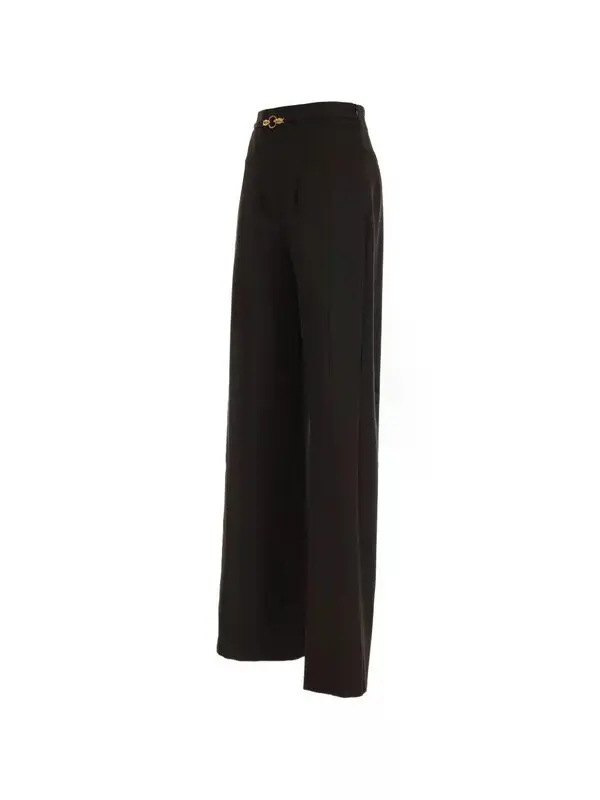 Just Cavalli Gold-tone Hardware Wide-leg Trousers