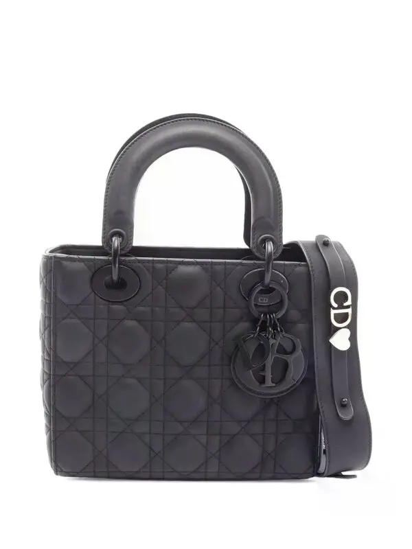 Dior 2000-2026 Small Lambskin Cannage Lady Satchel