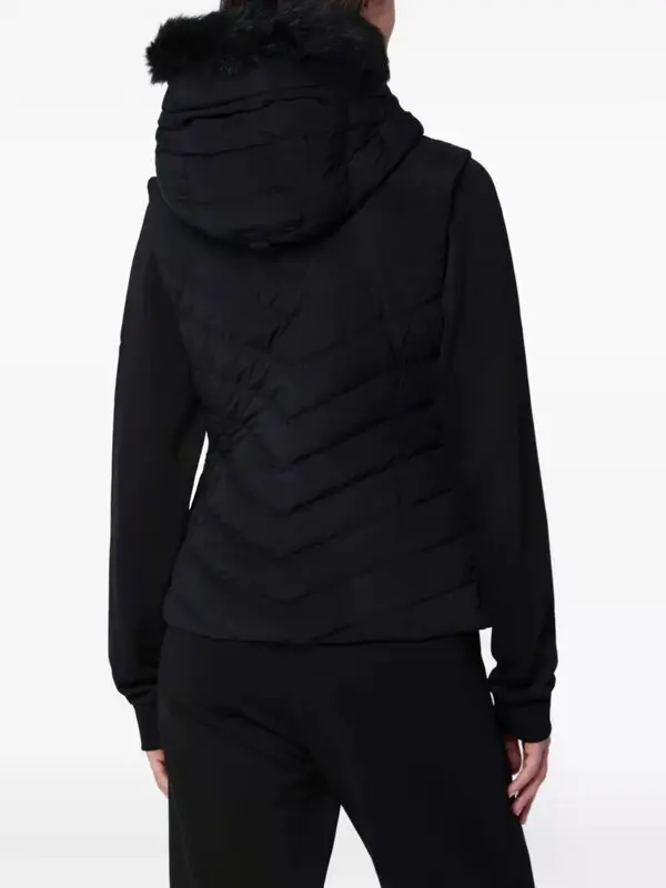 Moose Knuckles Elora Hooded Quilted Gilet - Black