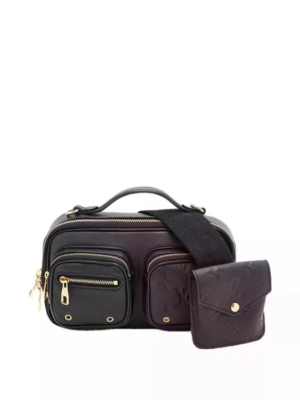 LOUIS VUITTON 2021 Monogram Empreinte Utility Satchel - Black