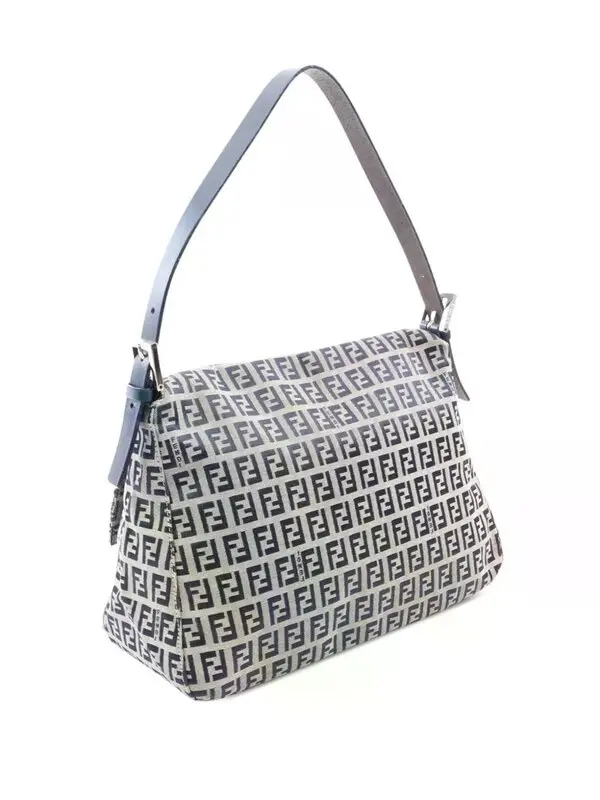 Fendi 2000-2010 Zucchino Canvas Mamma Forever Shoulder Bag