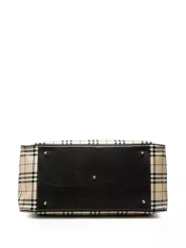 Burberry 2000-2017 House Check Canvas Boston Bag
