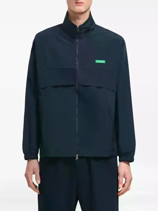 FLANEUR Badge Zip-up Track Jacket