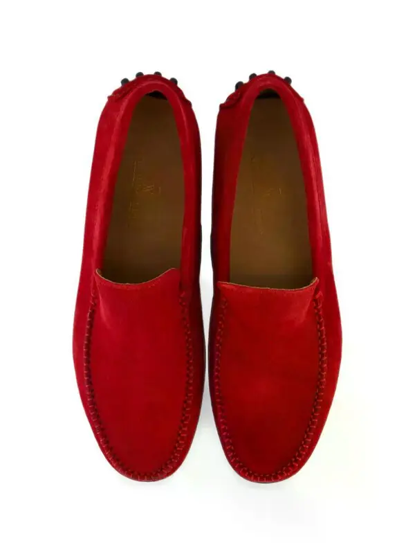 ATELIER VERDI Suede Driver Loafers