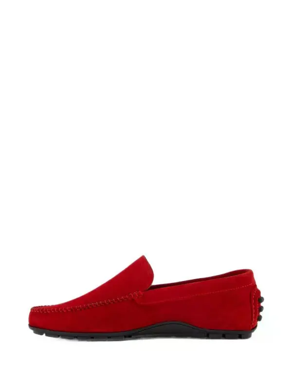 ATELIER VERDI Suede Driver Loafers
