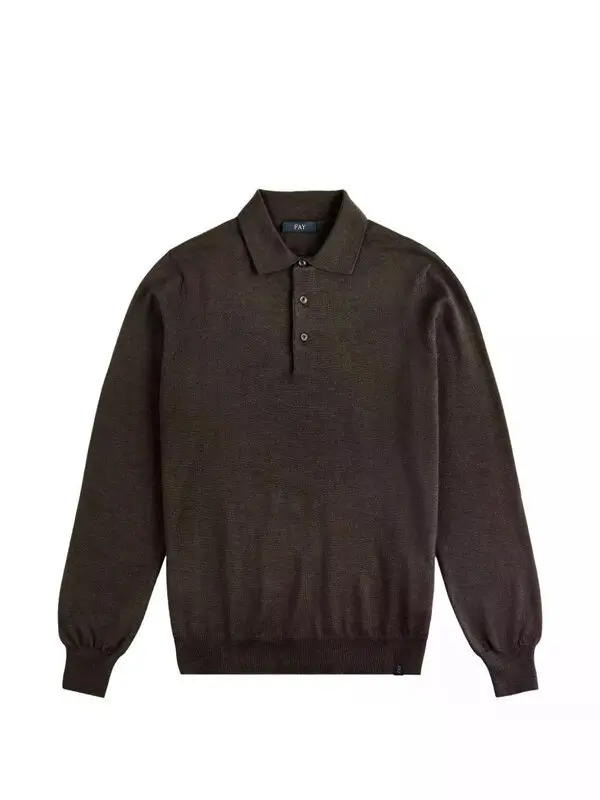 FAY Long-sleeve Polo Sweater