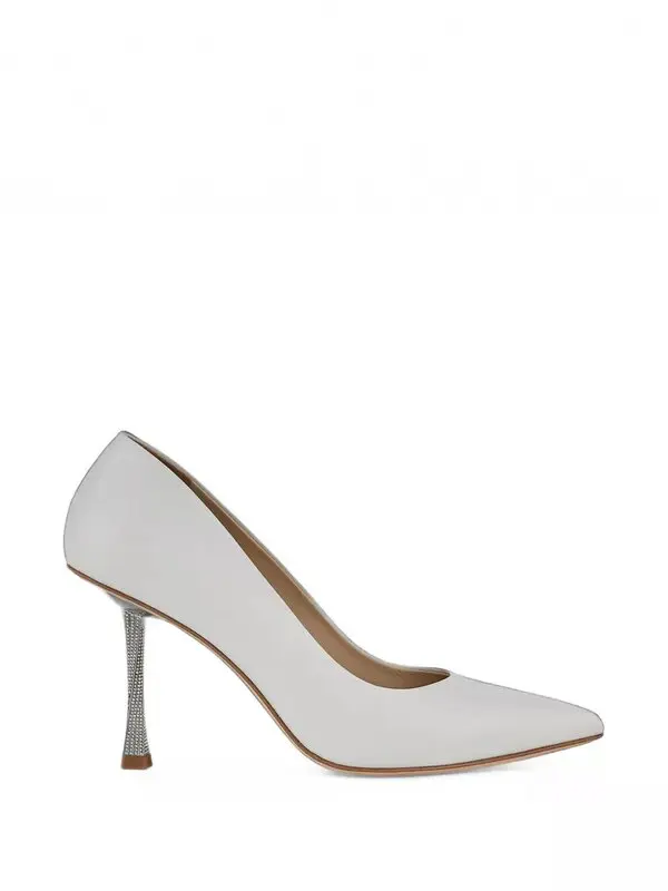 KAT MACONIE Masoom Crystal-embellished Pumps - White