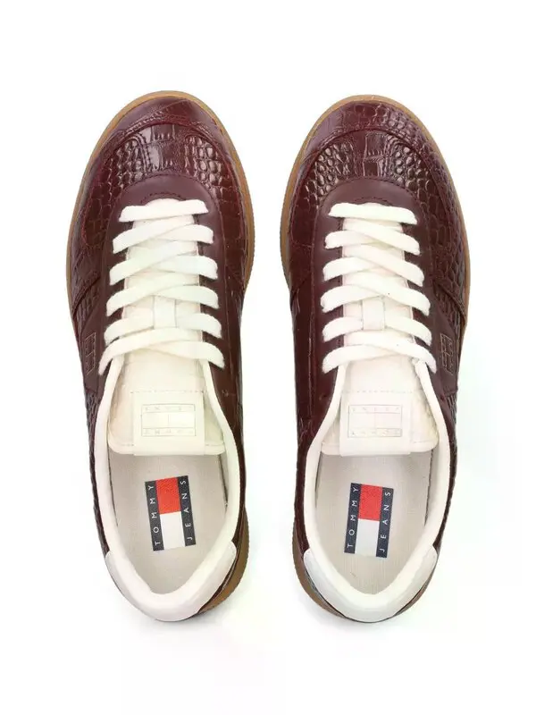 Tommy Hilfiger Croc-effect Low-top Sneakers