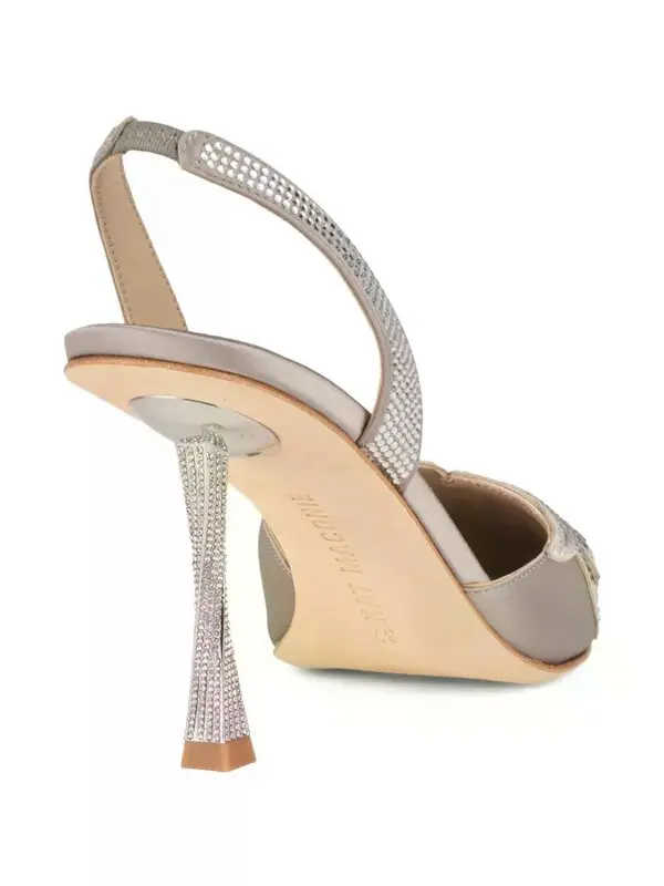 KAT MACONIE Karina Crystal-embellished Slingback Pumps
