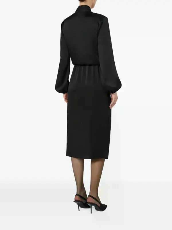 Max Mara Flowing Envers Satin Midi Dress
