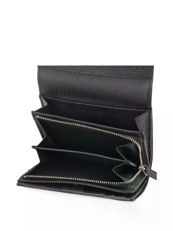 VIVIENNE WESTWOOD Orb-plaque Grained Leather Wallet