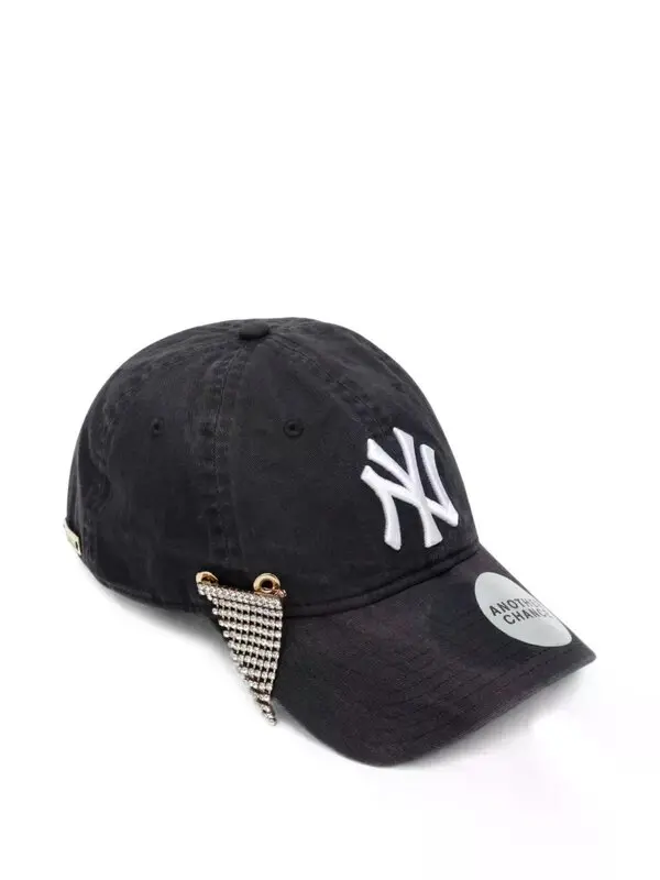 ANOTHER CHANCE Crystal-embellished Logo-embroidered Cap
