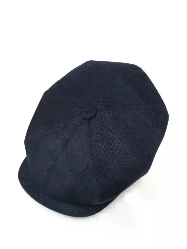 Stetson Herringbone Wool Flat Cap