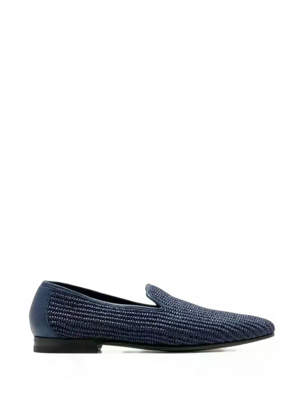 Manolo Blahnik Mario Woven Loafers