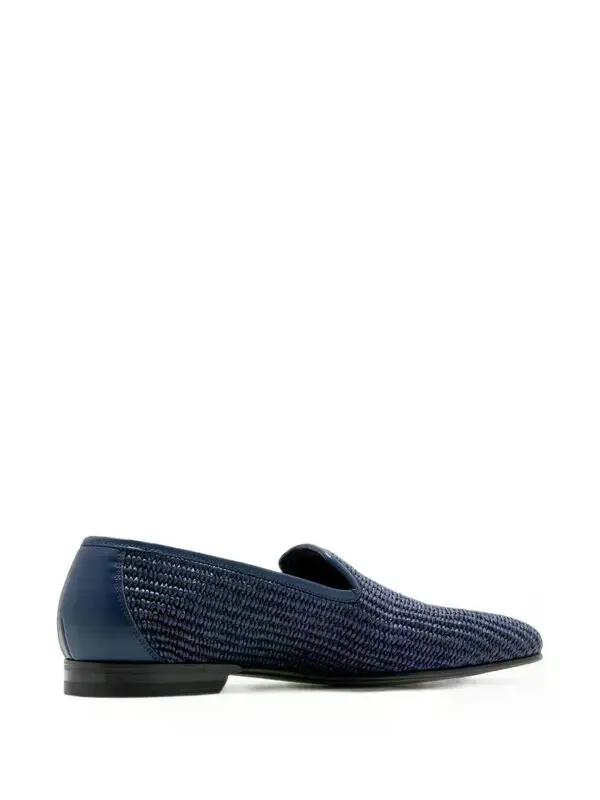 Manolo Blahnik Mario Woven Loafers
