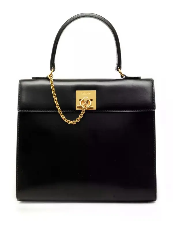 Celine 2000-2026 Leather Toggle Clasp Top Handle Bag Handbag