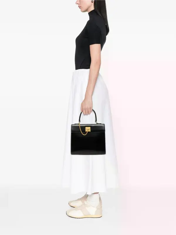 Celine 2000-2026 Leather Toggle Clasp Top Handle Bag Handbag