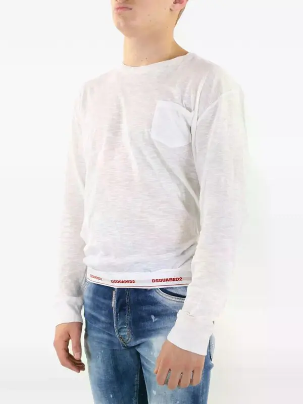 Dsquared2 Logo-tape Pocket T-shirt