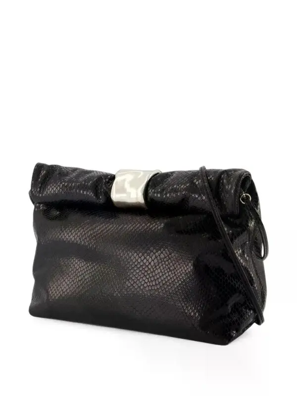 Staud Cuff Snake-effect Leather Clutch Bag