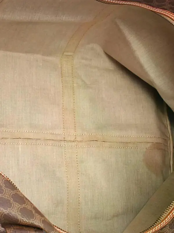 Celine 20th Century Macadam Coated Canvas Travel Bag