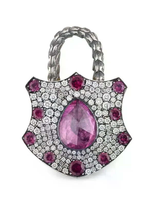 SEVAN BIÇAKÇI Pink Sapphire And Rhodolite Pendant