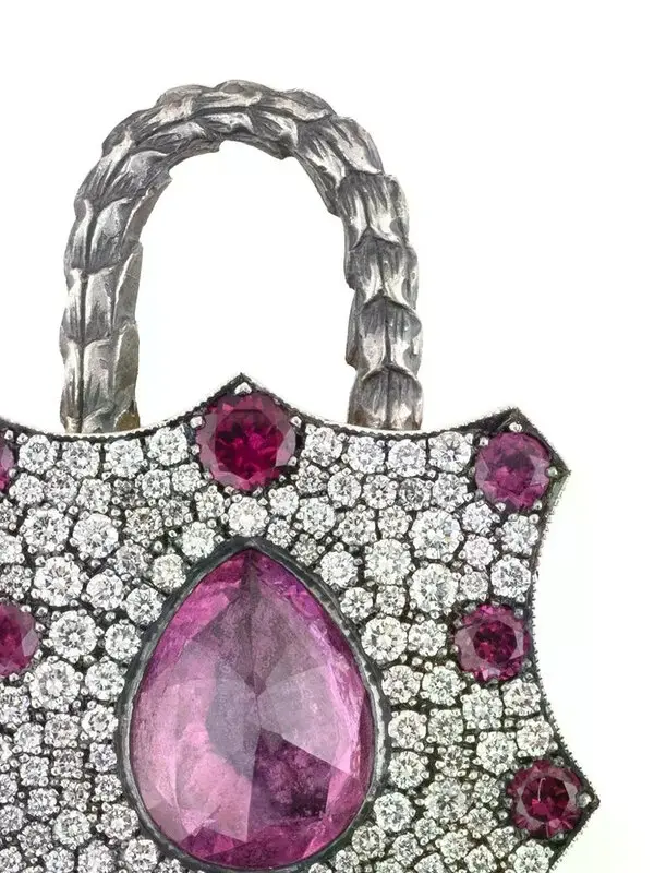 SEVAN BIÇAKÇI Pink Sapphire And Rhodolite Pendant