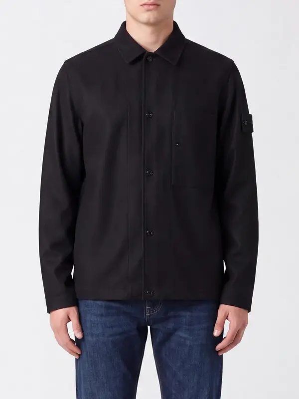 Stone Island Ghost Capsule Monochrome Nylon Shirt Jacket - Black
