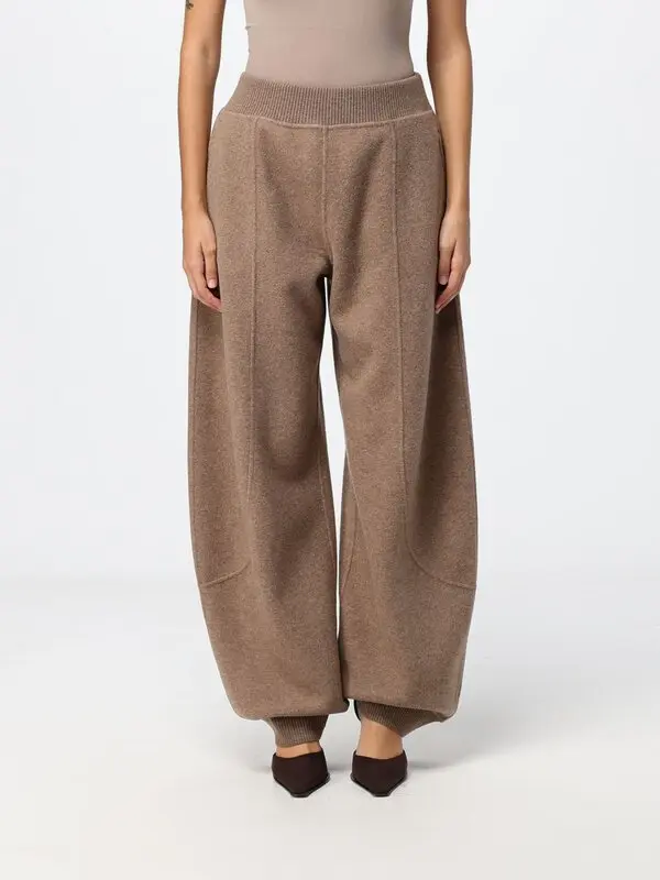 Max Mara Wide-leg Knit Pants In Wool And Cashmere
