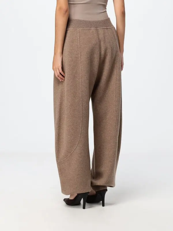Max Mara Wide-leg Knit Pants In Wool And Cashmere