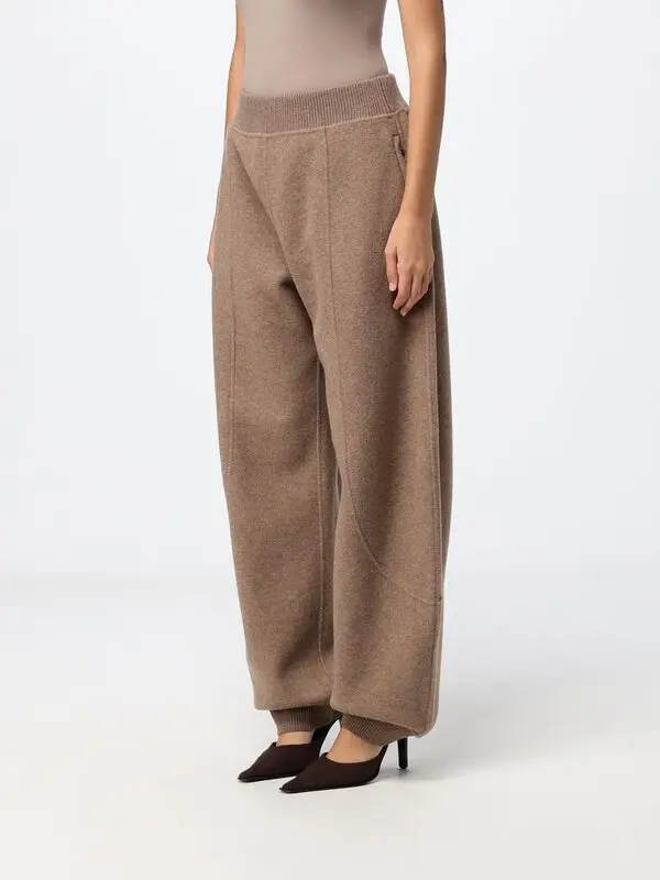 Max Mara Wide-leg Knit Pants In Wool And Cashmere