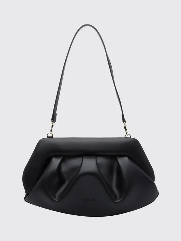 THEMOIRE Bios Clutch In Recycled Vegan Leather With Removable Handle