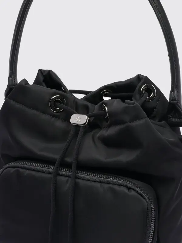 Premiata Mia Technical Fabric Bucket Bag With Removable Logo Strap