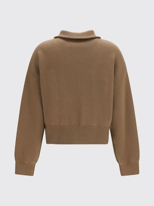 Extreme Cashmere Turtleneck Zip-up Cardigan In Pure Cashmere - Beige