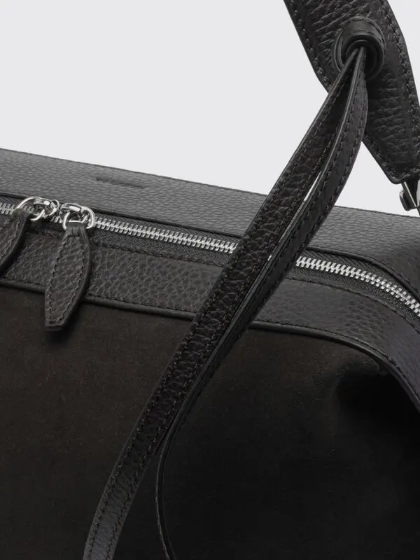 Yuzefi Bento Grained Calfskin Leather Shoulder Bag With Strap - Brown