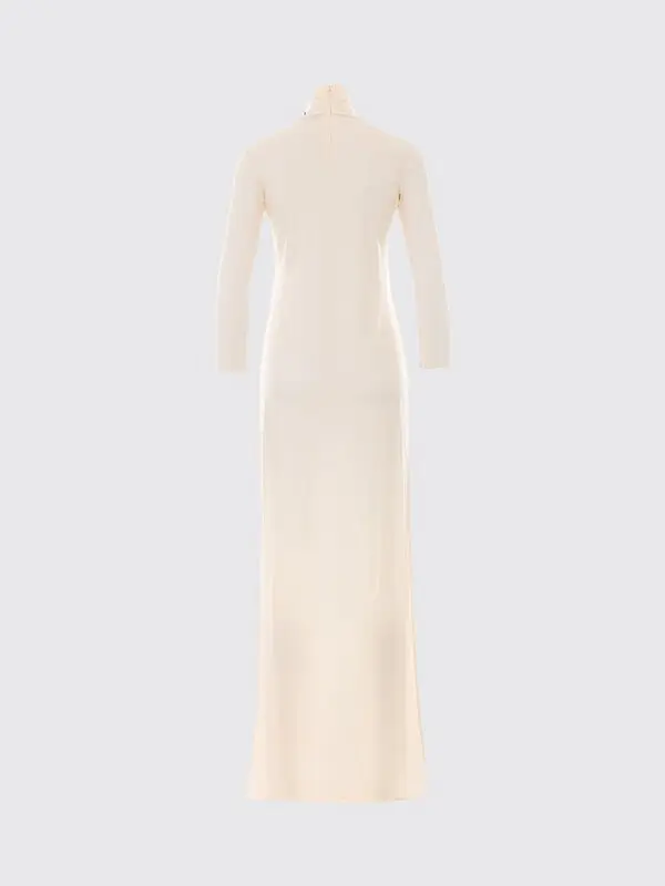 Elisabetta Franchi Long-sleeved Turtleneck Top In Jersey With An Asymmetric Hem