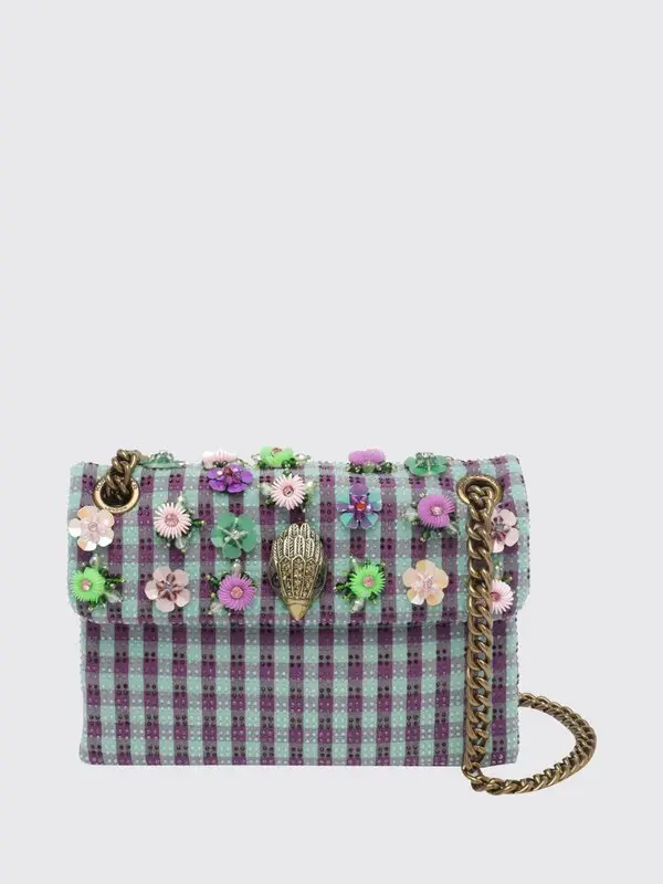 Kurt Geiger Floral Embroidered Mini Crossbody Bag With Rhinestones