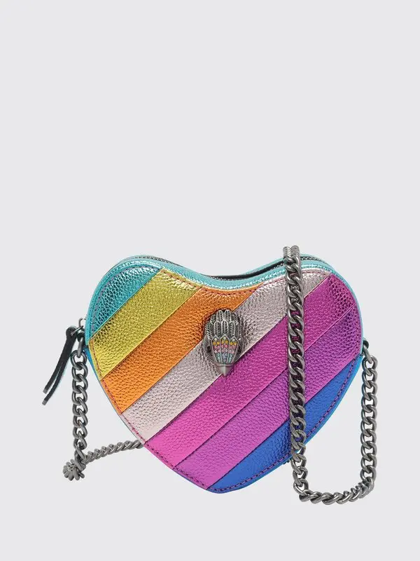 Kurt Geiger Kensington Striped Heart-shaped Mini Bag