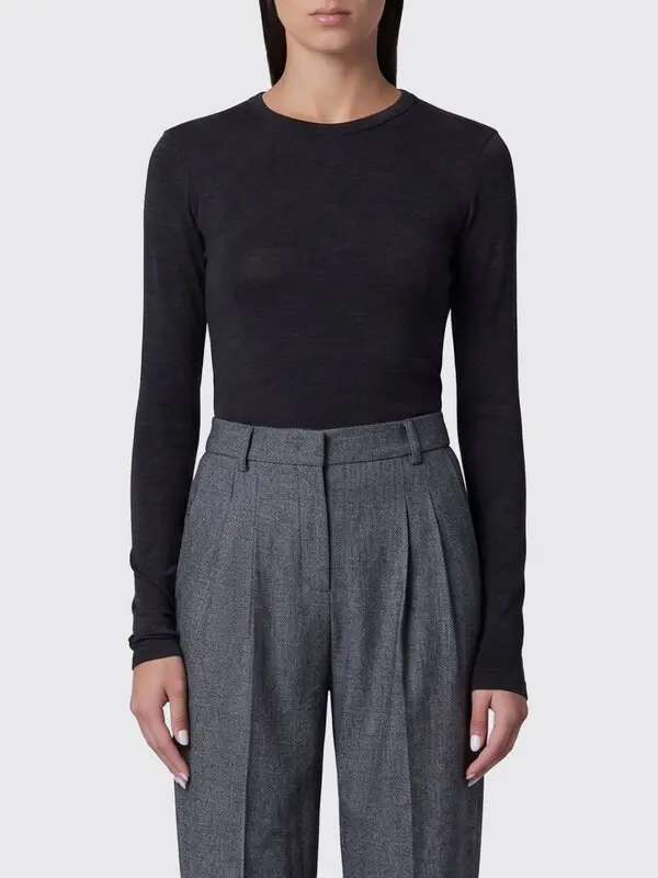 RÓHE Slim Fit Crew-neck Sweater In Pure Wool With Long Sleeves