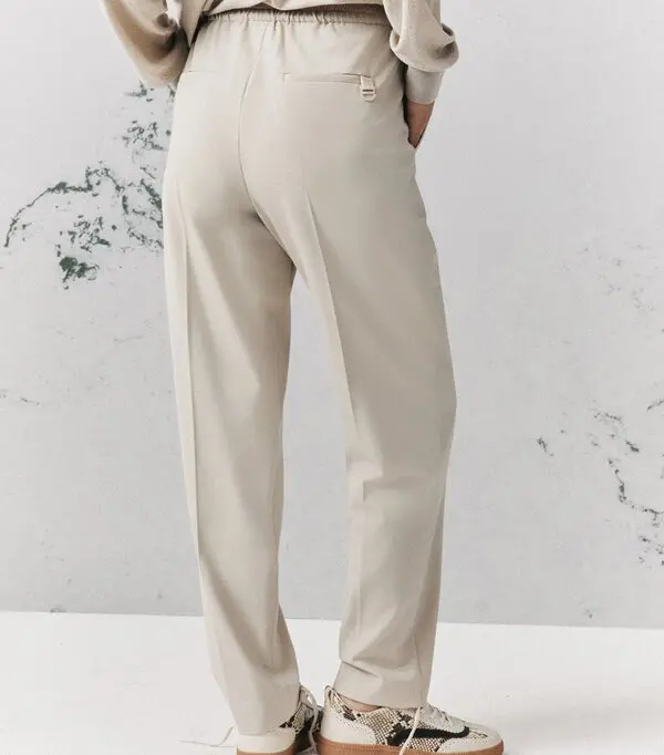 Marella Drawstring Straight Trousers