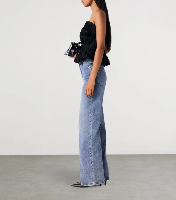 Maje Flower-embellished Bustier Top