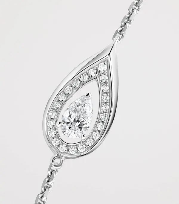 Messika Fiery White Gold And Diamond Chain Bracelet