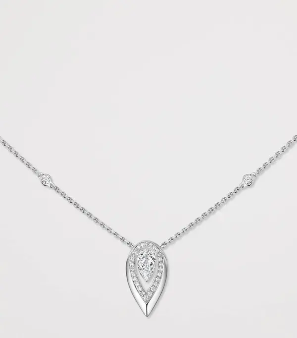 Messika Fiery White Gold And Diamond Pendant Necklace
