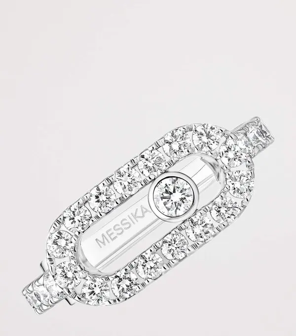 Messika Move Uno White Gold And Diamond Single Clip Earring