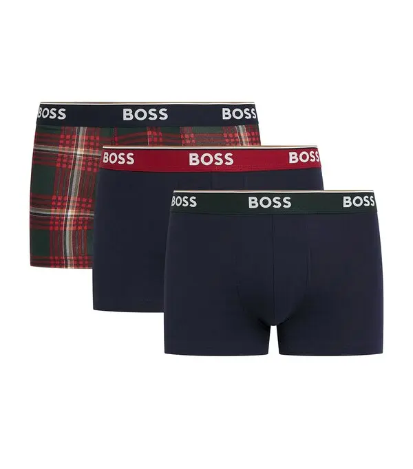 BOSS Stretch-cotton Power Trunks - Red