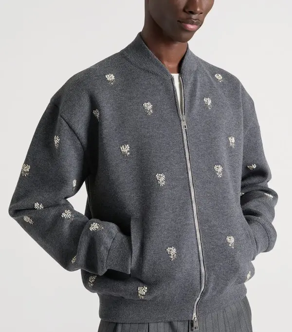 Givenchy Wool Embroidered Bomber Jacket