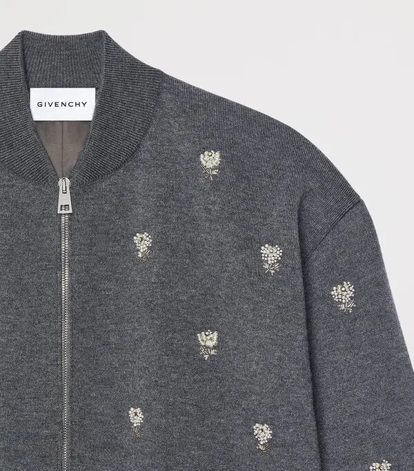 Givenchy Wool Embroidered Bomber Jacket