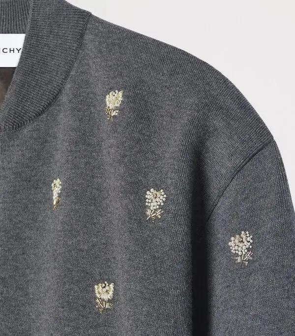 Givenchy Wool Embroidered Bomber Jacket