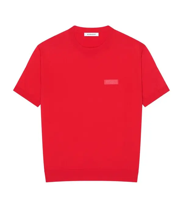 Givenchy Cotton Logo-tab T-shirt - Red