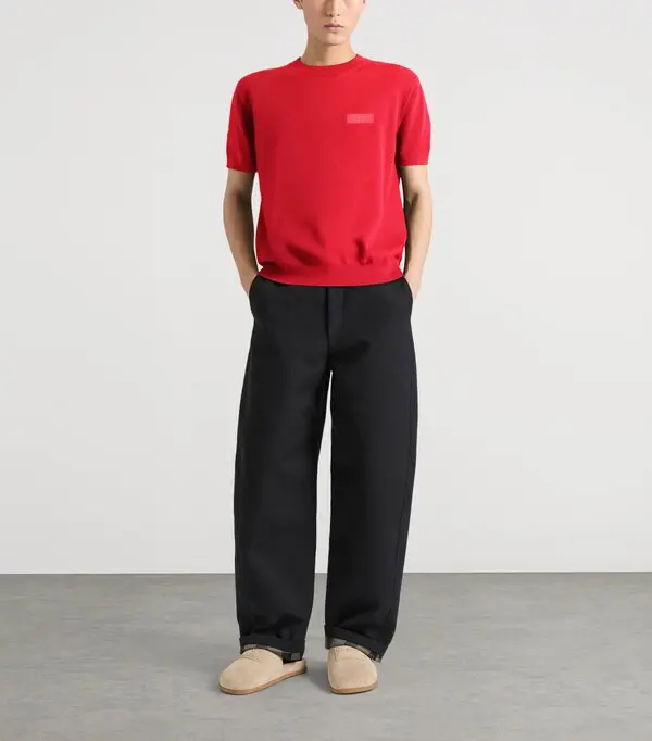 Givenchy Cotton Logo-tab T-shirt - Red