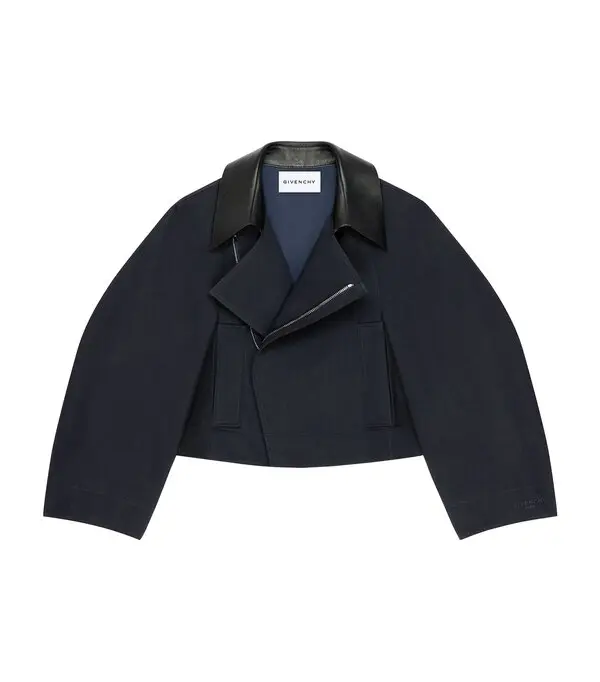 Givenchy Cotton-wool Cropped Jacket